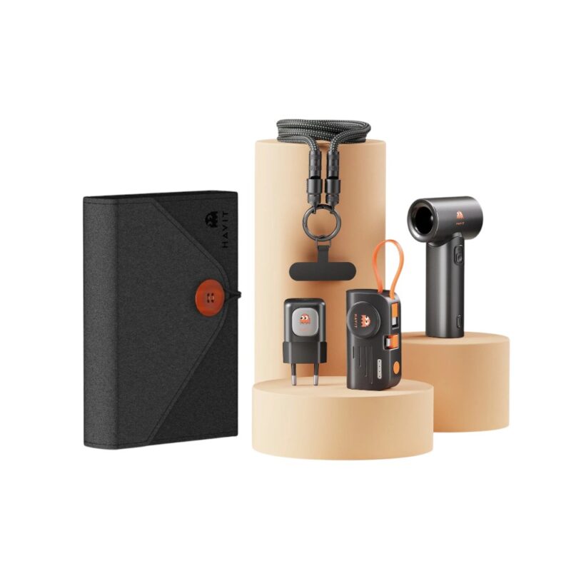 Havit STK011 4-in-1 Combo – Mini Fan, 5000mAh Power Bank, 20W Fast ...